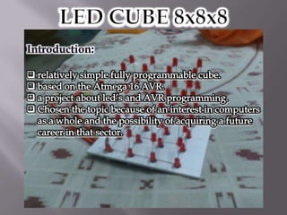 Led cube presentation | PPTX