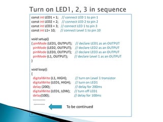 LED Cube Presentation Slides | PPTX