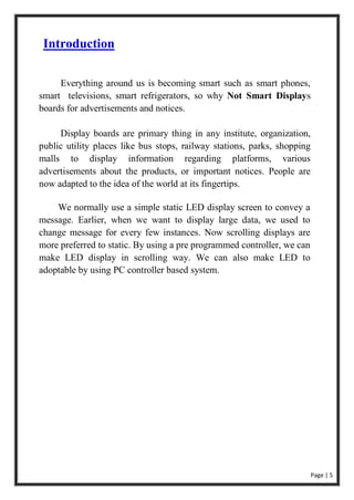 Moving Led Display Circuit