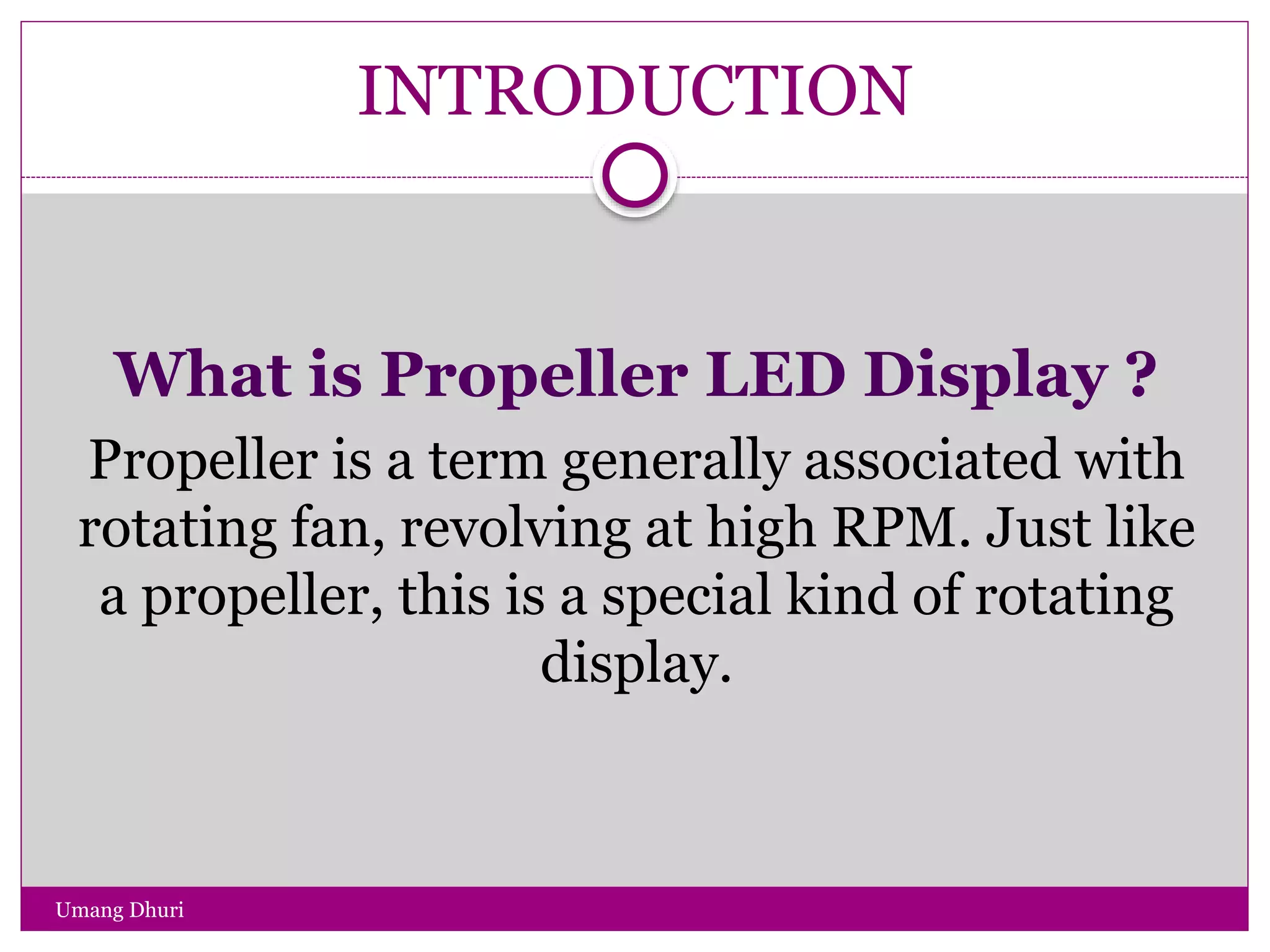 Led display propeller | PPTX | Consumer Electronics | Technology ...