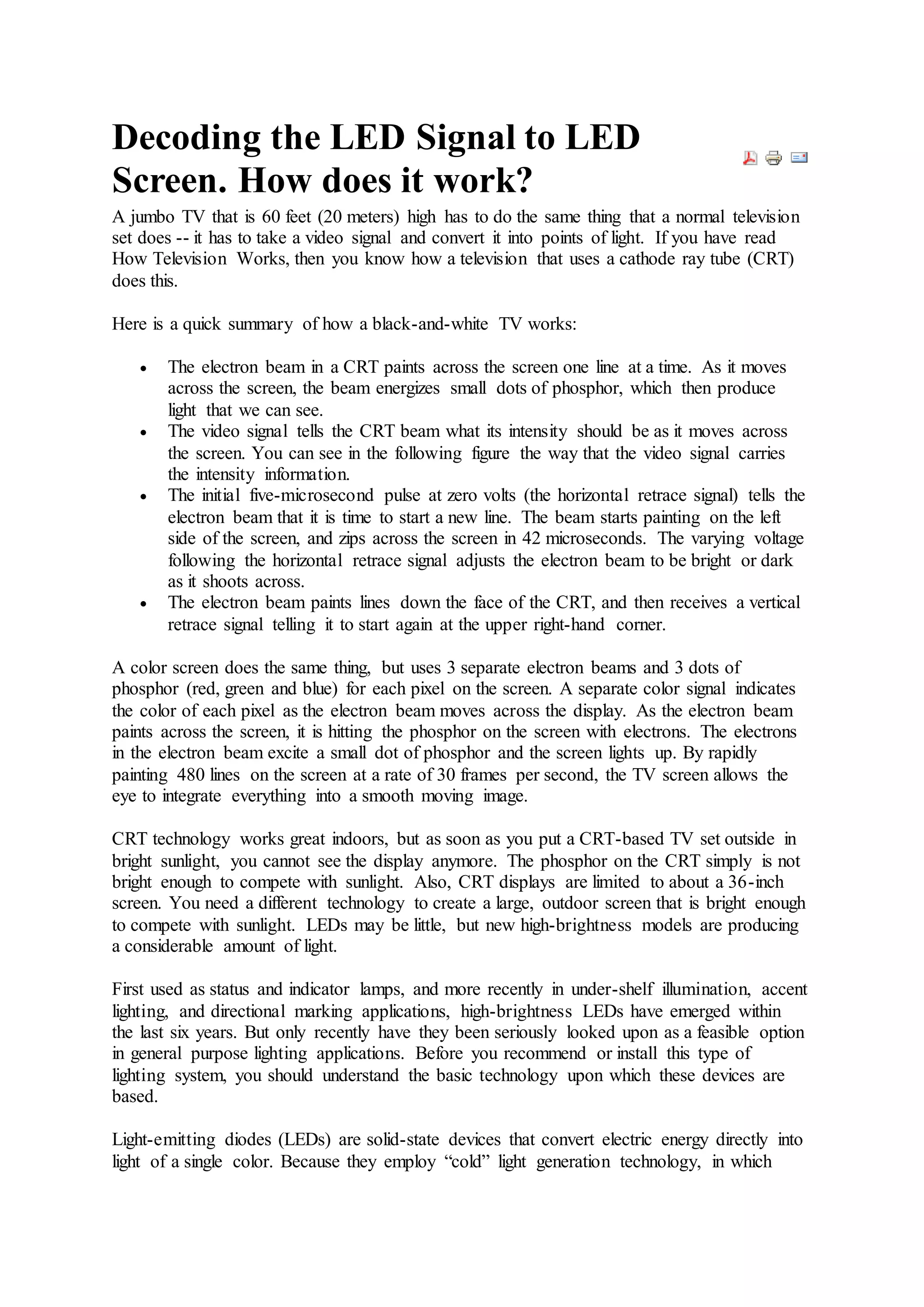 Led displays explained | DOCX