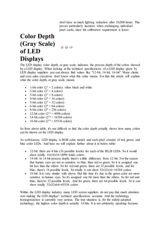 Led displays explained | DOCX