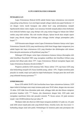 Lupus Eritematous Discoid | DOCX