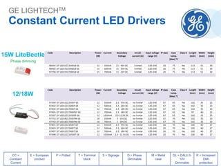 GE LED Drivers - Product presentation | PPTX