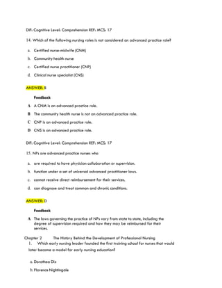 Leddy peppers professional nursing 10th edition hood test bank | PDF