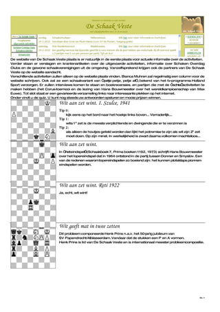 Ledenbrief01 | DOC | Board Games and Puzzles | Games and Puzzles