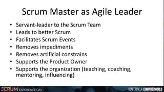 Ledership w scrum | PPTX | Business | Business and Finance