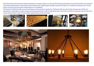 Led filament bulb catalog by Danfore | PPT