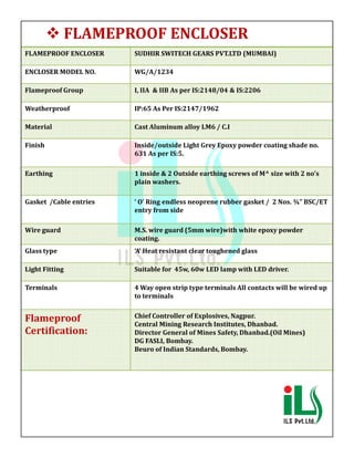 led flame proof well glass in 39w | PDF