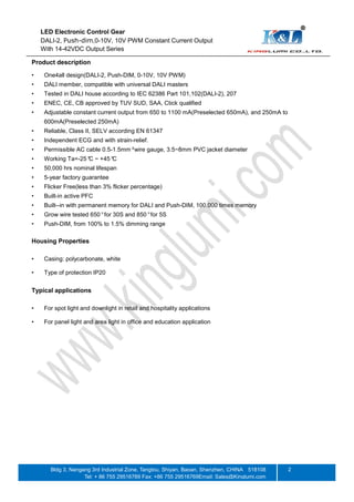 LEDGEAR one4all ENEC approved driver specification | PDF