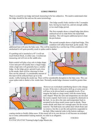 Discussion of ledge profile in a Vertical Stud Soderberg aluminum ...