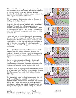 Discussion of ledge profile in a Vertical Stud Soderberg aluminum ...