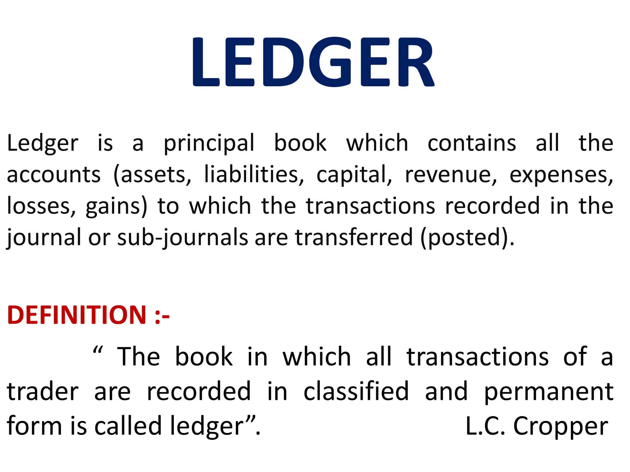 ledger ppt (1).pdf/ Format / introduction | PDF