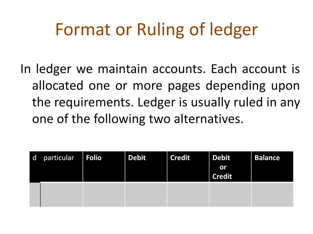 ledger ppt (1).pdf/ Format / introduction | PDF
