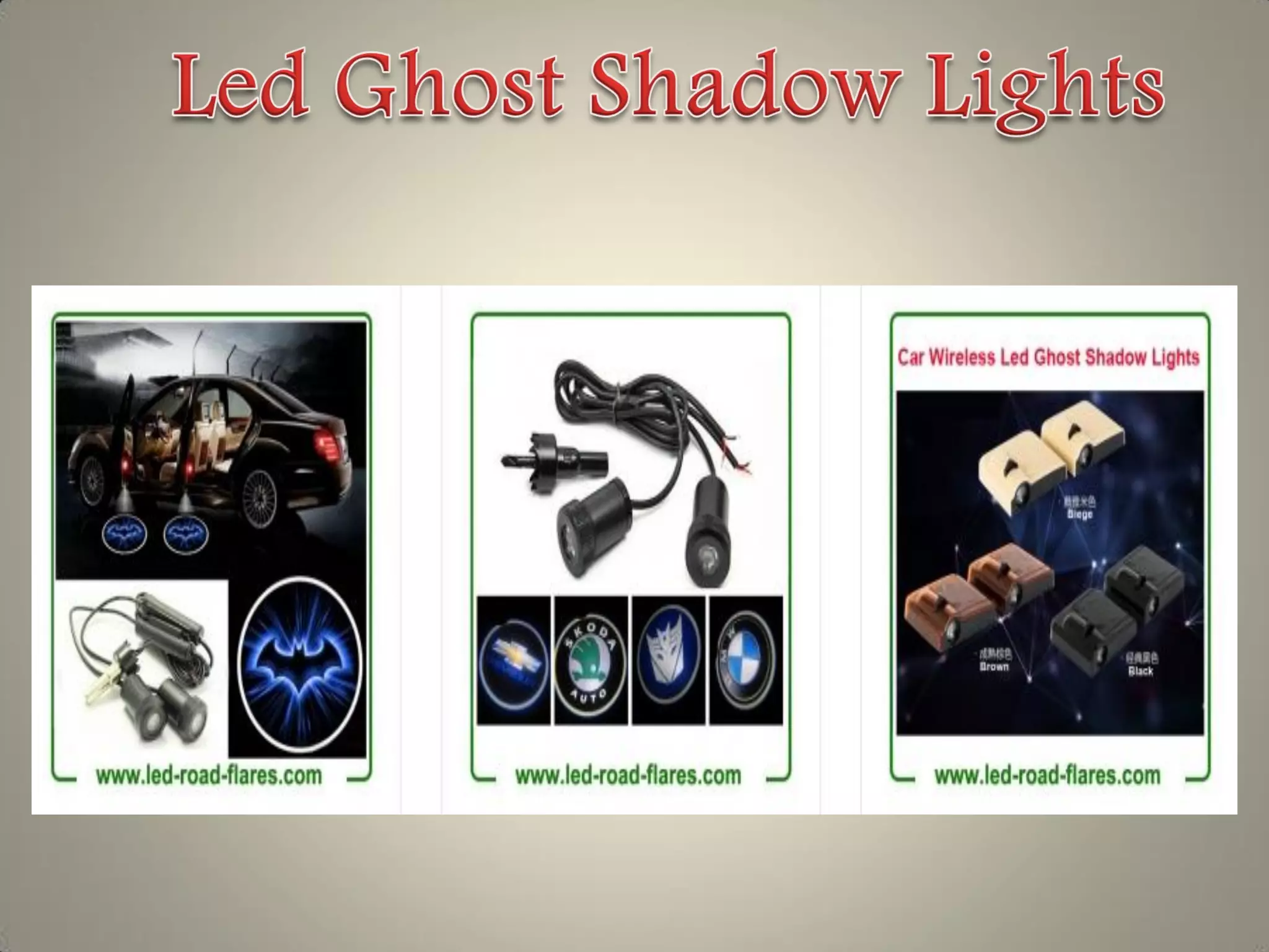 Led ghost shadow lights | PPT