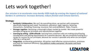 LEDIATOR LEAN -INTERNATIONAL GO-TO-MARKET APPROACH | PPTX | Sales ...