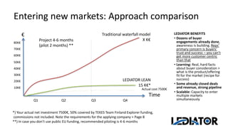 LEDIATOR LEAN -INTERNATIONAL GO-TO-MARKET APPROACH | PPTX | Sales ...