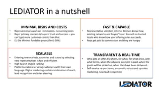LEDIATOR LEAN -INTERNATIONAL GO-TO-MARKET APPROACH | PPTX | Sales ...