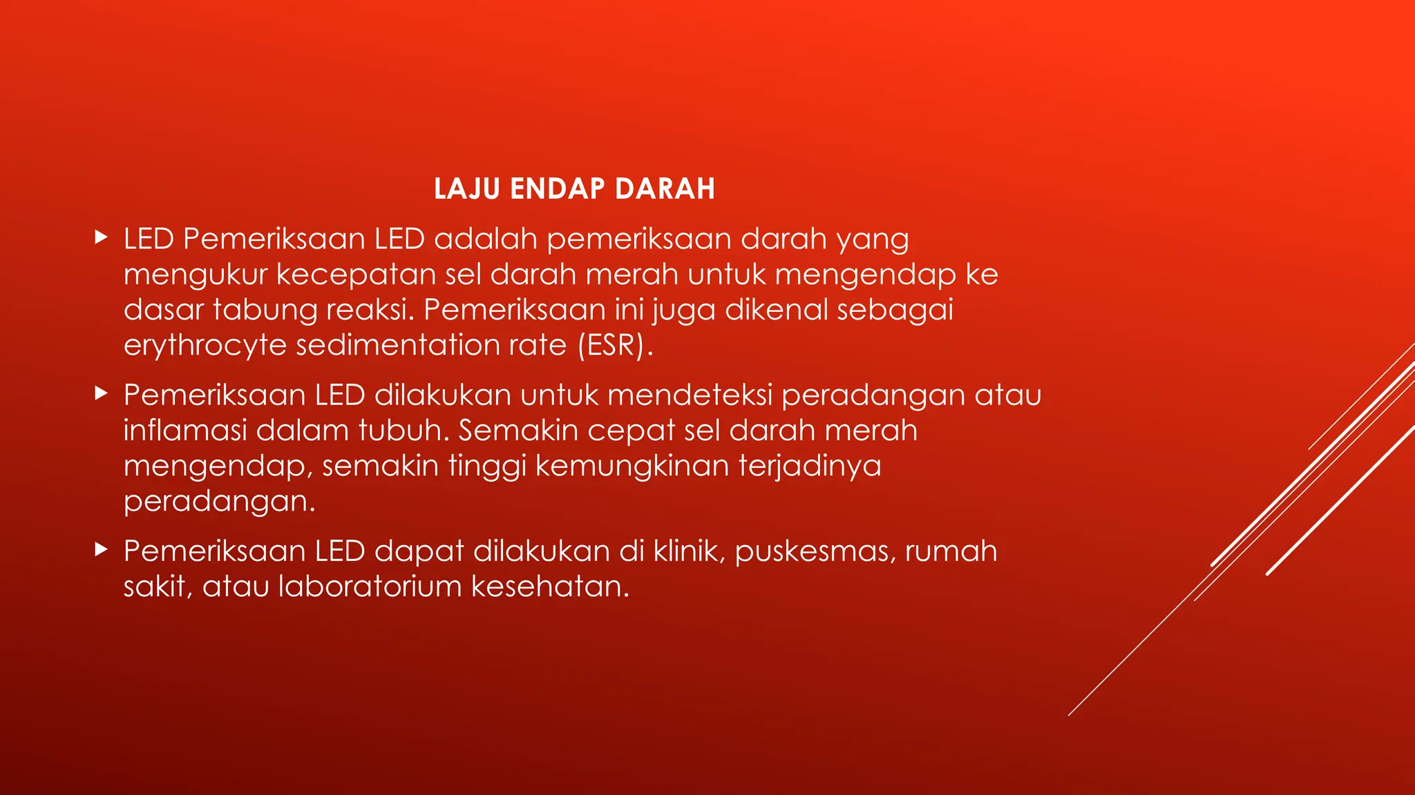 (led) Laju endap darah pada penderita tbc .pptx