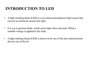 LED and LASER source in optical communication | PPTX