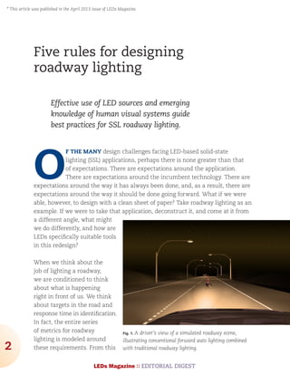 Led lighting outdoor design challenge dec2013 | PDF