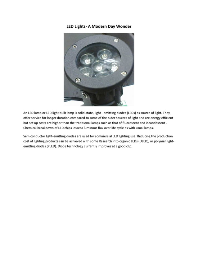 Led light | PDF | Free Download