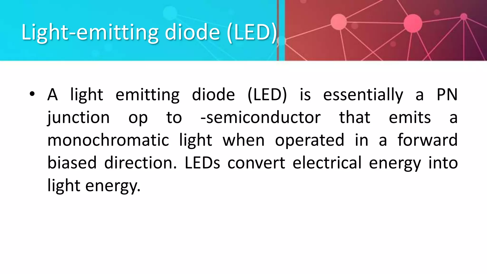 Led (light emitting diode ) | PPTX