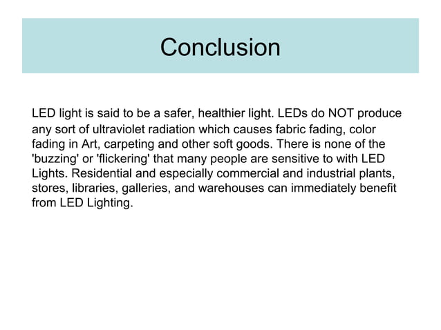 Led lighting Technology | PPT | Home Improvement | Home & Garden