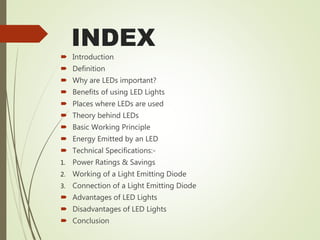 Benefits of LED Lighting | PPTX