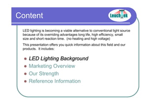 Led lighting presentation | PDF