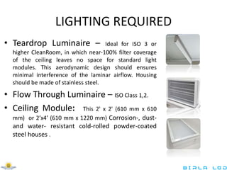 Led lighting for cleanroom units | PPTX