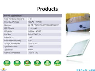 Led lighting for cleanroom units | PPTX