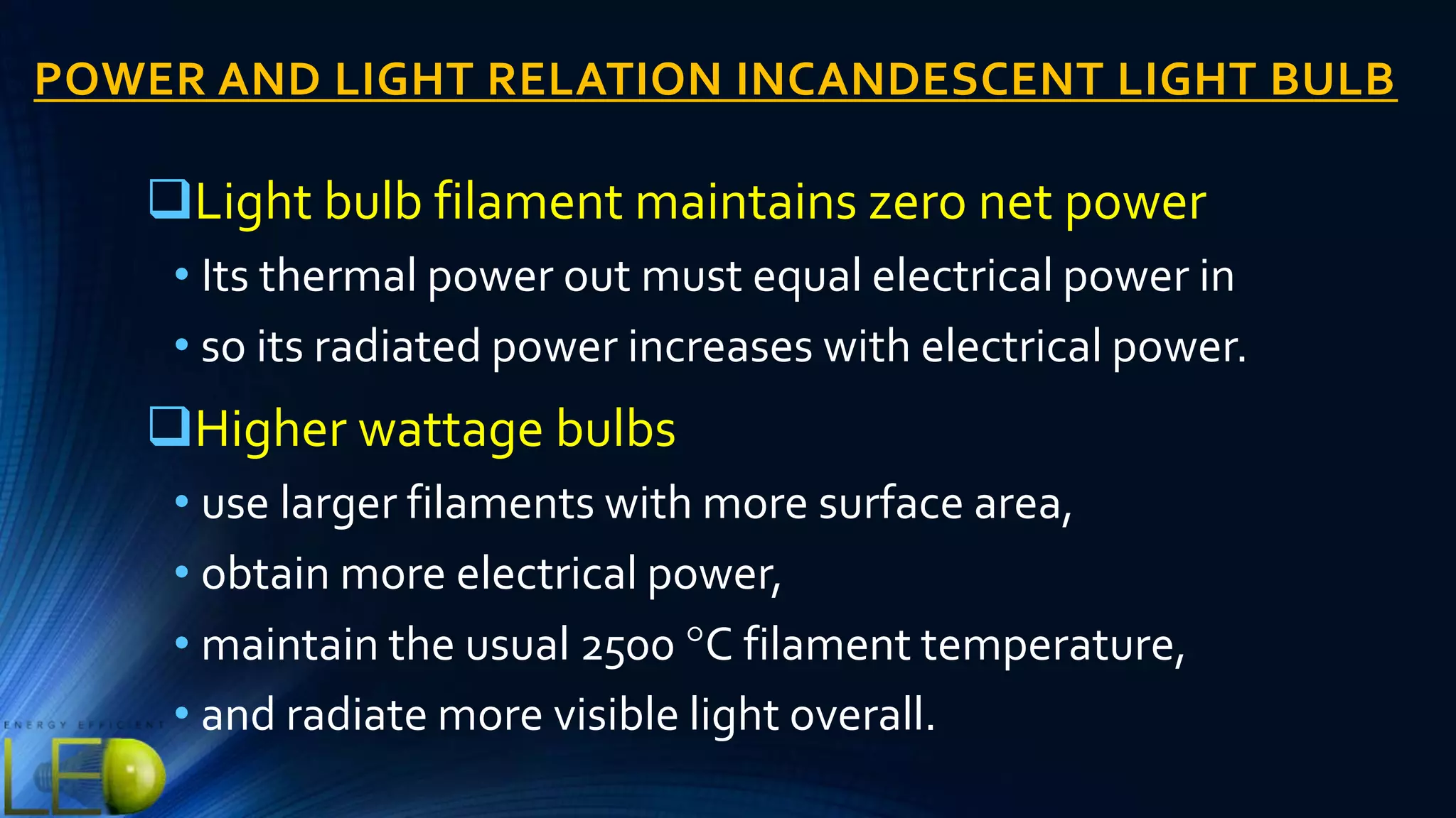 Led lighting for energy efficiency | PPTX