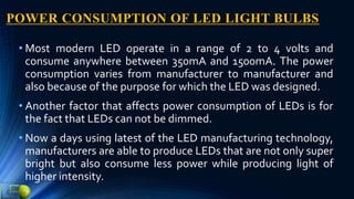Led lighting for energy efficiency | PPTX