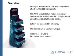 LED Lighting for POP-POS and Signage using Thin Light Panels 12-2014 | PPT