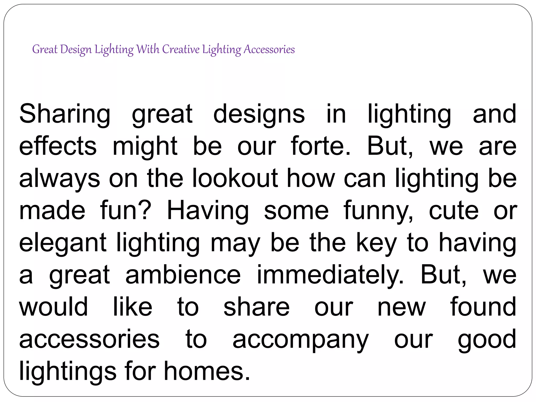 Led lighting myanmar | PPTX