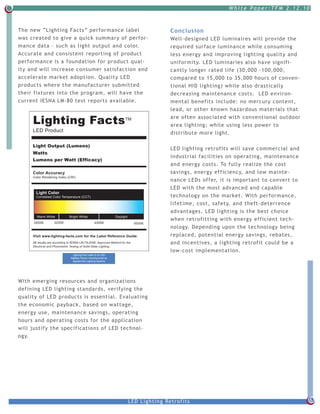 Led Lighting Retrofit White Paper | PDF
