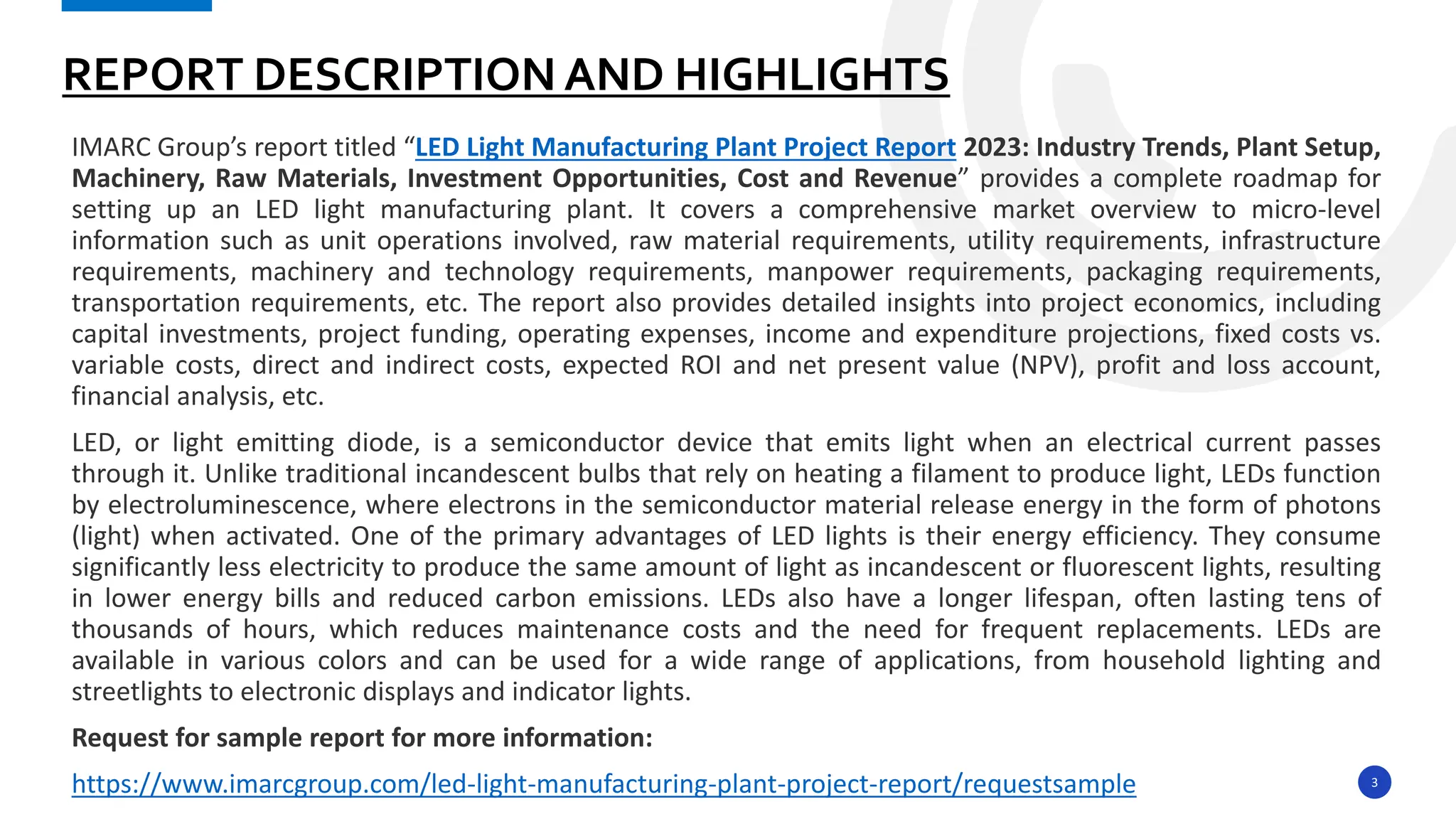 LED Light Manufacturing Process, Machinery Requirements and Project ...