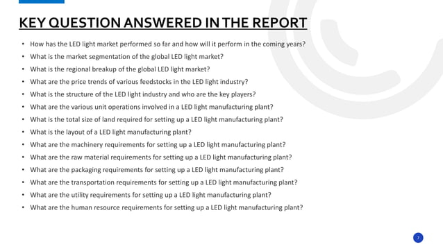 LED Light Manufacturing Process, Machinery Requirements and Project ...