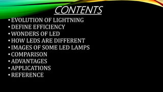 Led lightning of energy efficiency | PPT