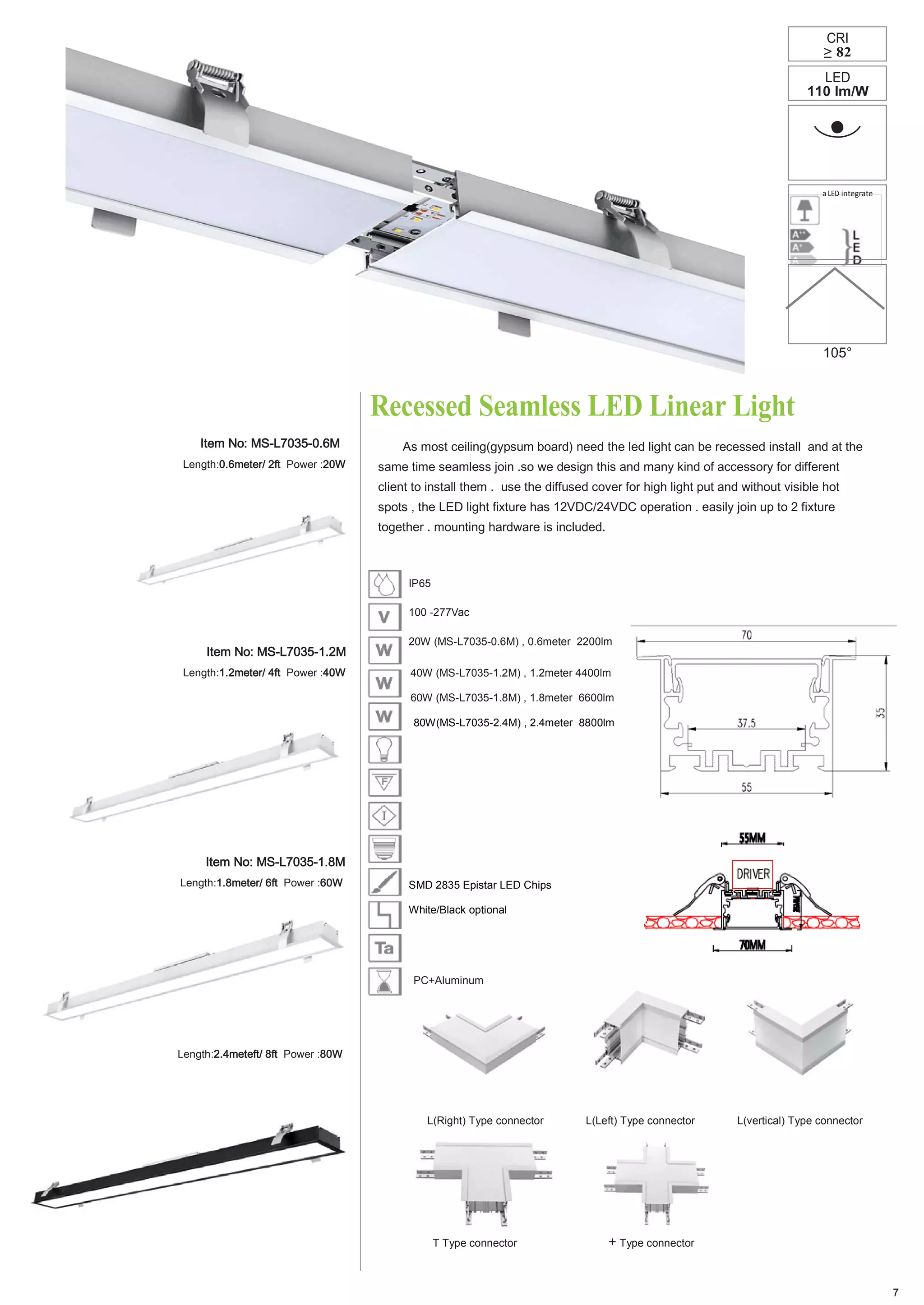 Led linear light led batten light, led strip light | PDF