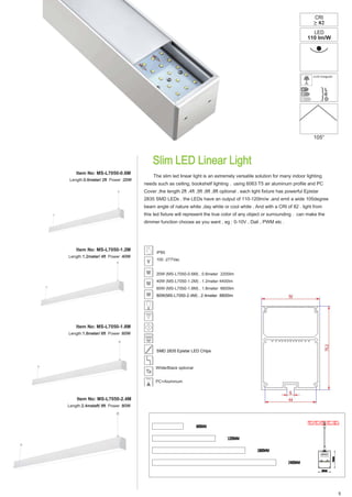 Led linear light led batten light, led strip light | PDF