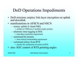 Harmonization of US Government Satellite Ground Systems | PPT
