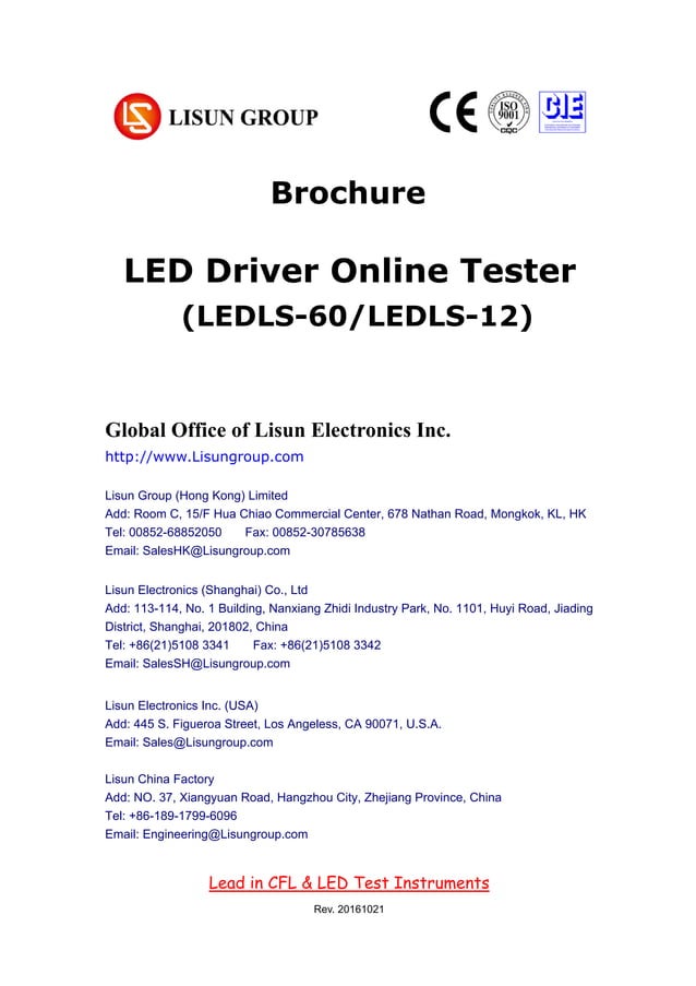 LED Driver online Tester | PDF