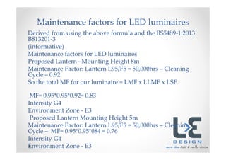 Maintenance Factors & LEDs: Are they being used correctly? | PDF