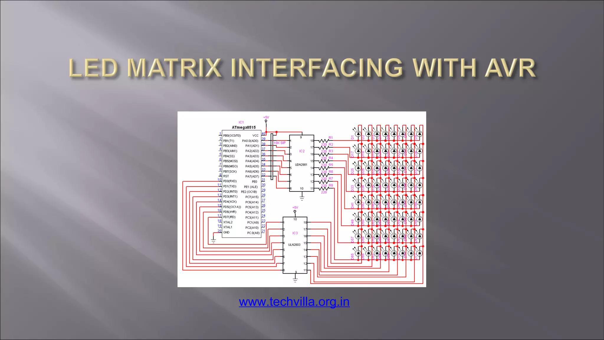 Led matrix and relay interfacing Part-3 | PPT