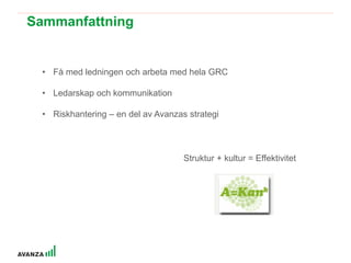 Ledning, kultur och riskhantering | PDF | Business Administration | Business