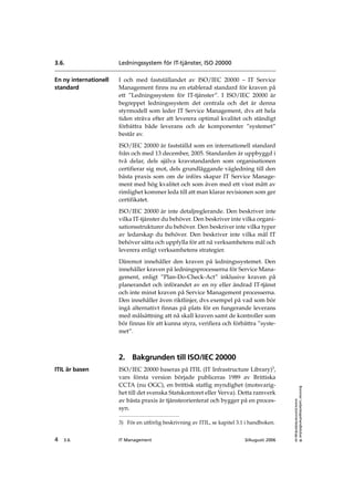 Ledningssystem för IT-tjänster ISO/IEC 20000 | PDF