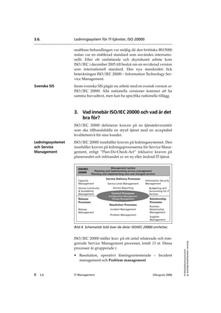 Ledningssystem för IT-tjänster ISO/IEC 20000 | PDF