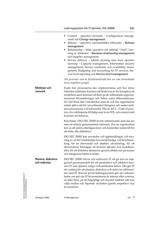 Ledningssystem för IT-tjänster ISO/IEC 20000 | PDF